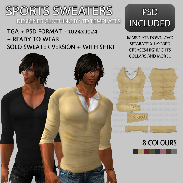 TD Templates | Clothing Templates For SL