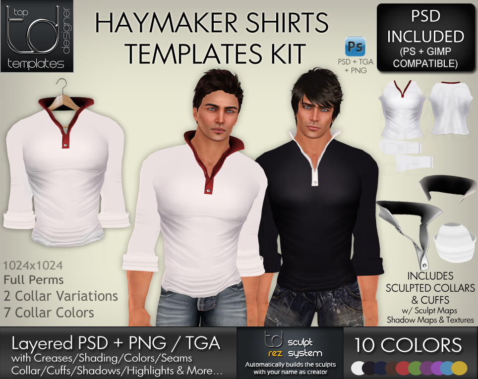 TD Templates | Clothing Templates For SL